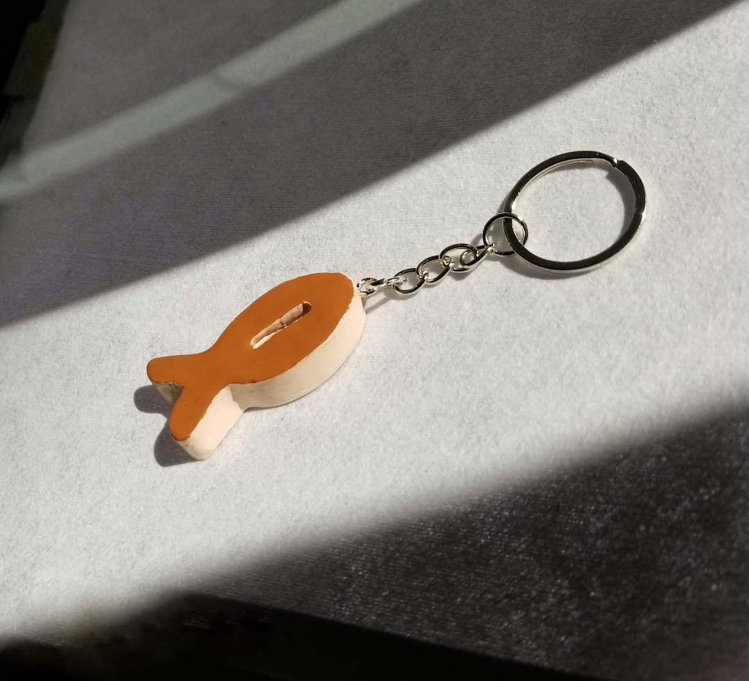 ICHTHYS ΙΧΘΥΣ Fish Christian Symbol Keychain Beautiful Gift for ...