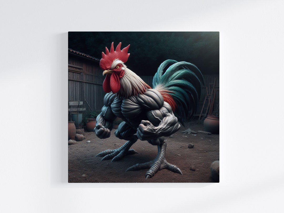Joe the Ybor Rooster - Printable Wall Art - Bird Art - Rooster Art ...