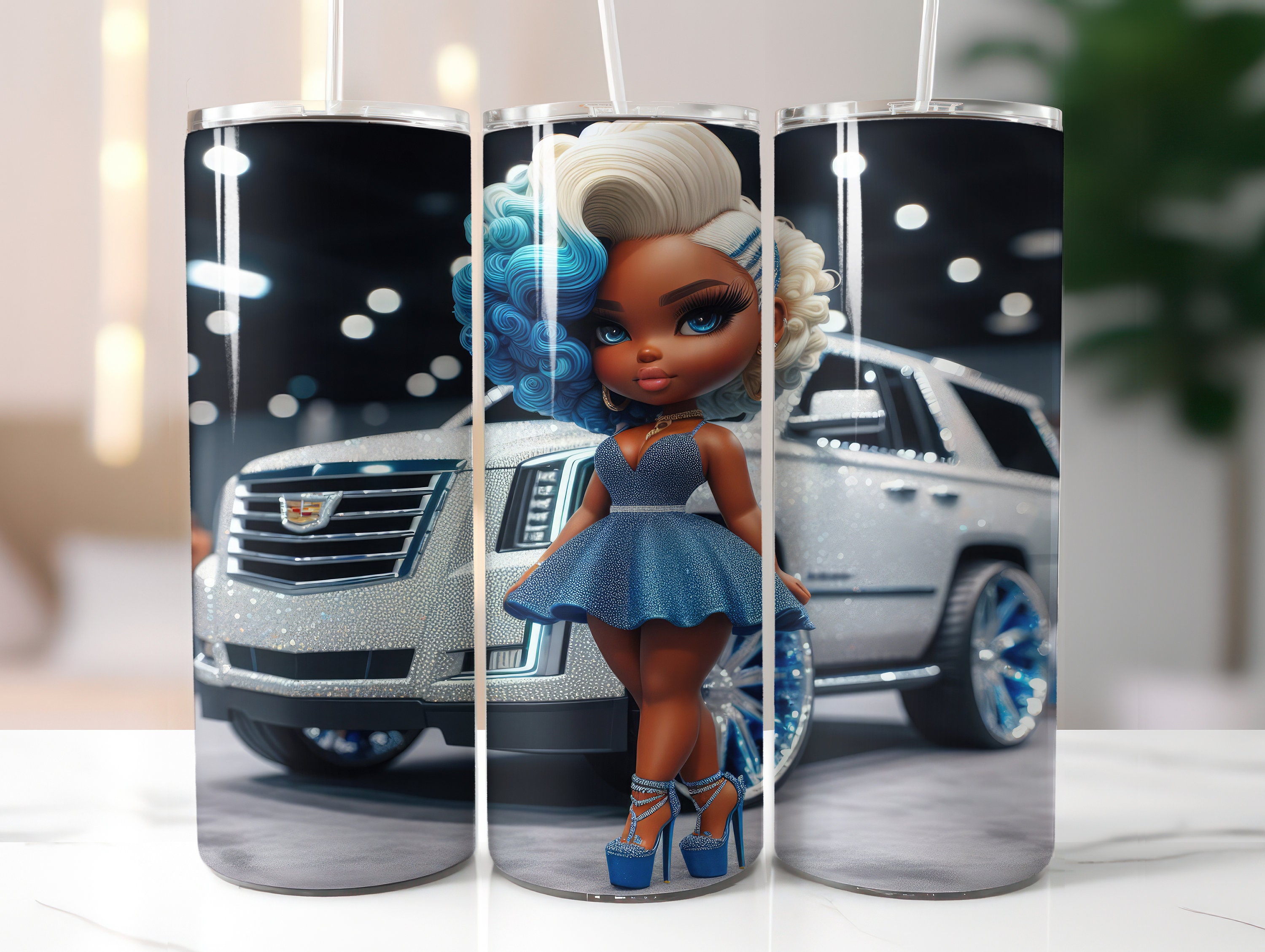 Rayshell Chibi Tumbler Wrap 20oz Skinny Tumbler Sublimation Straight ...