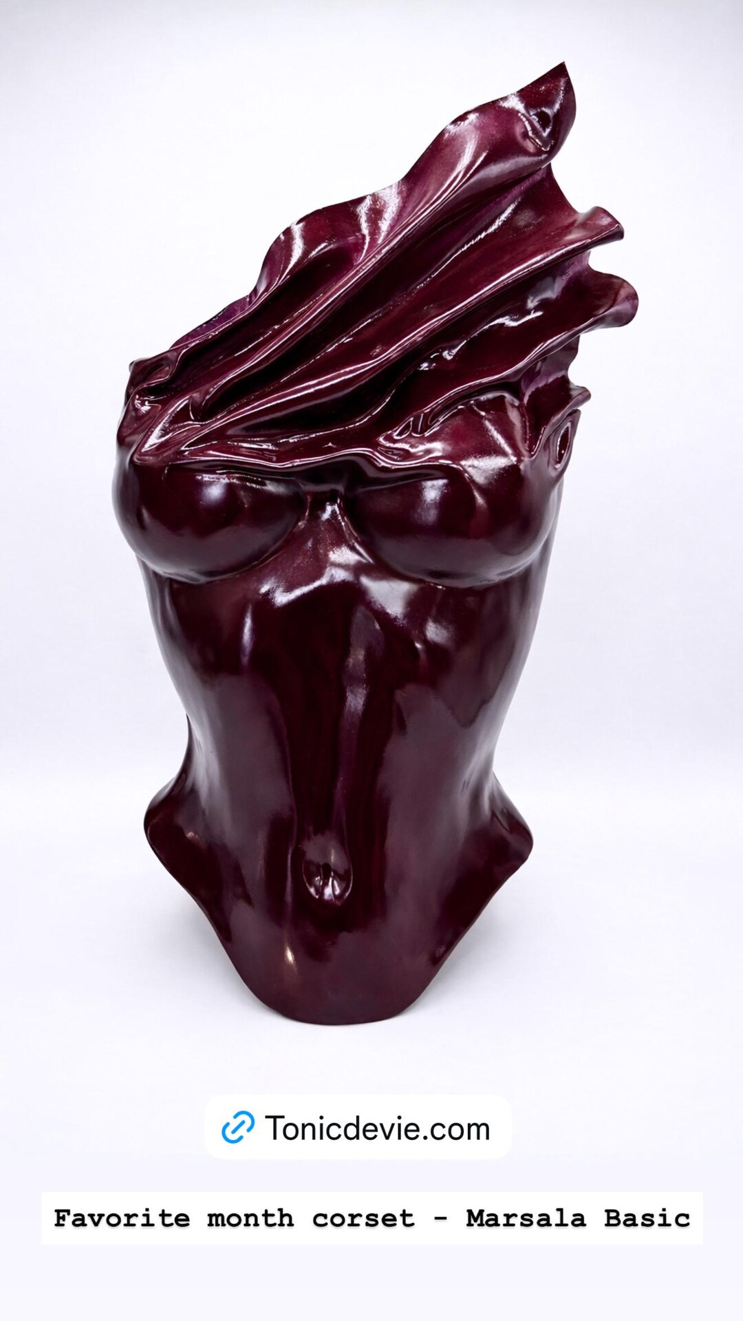 Marsala Moulded Breastplate, Acrylic Breastplate, Fashion Corset, Armor ...