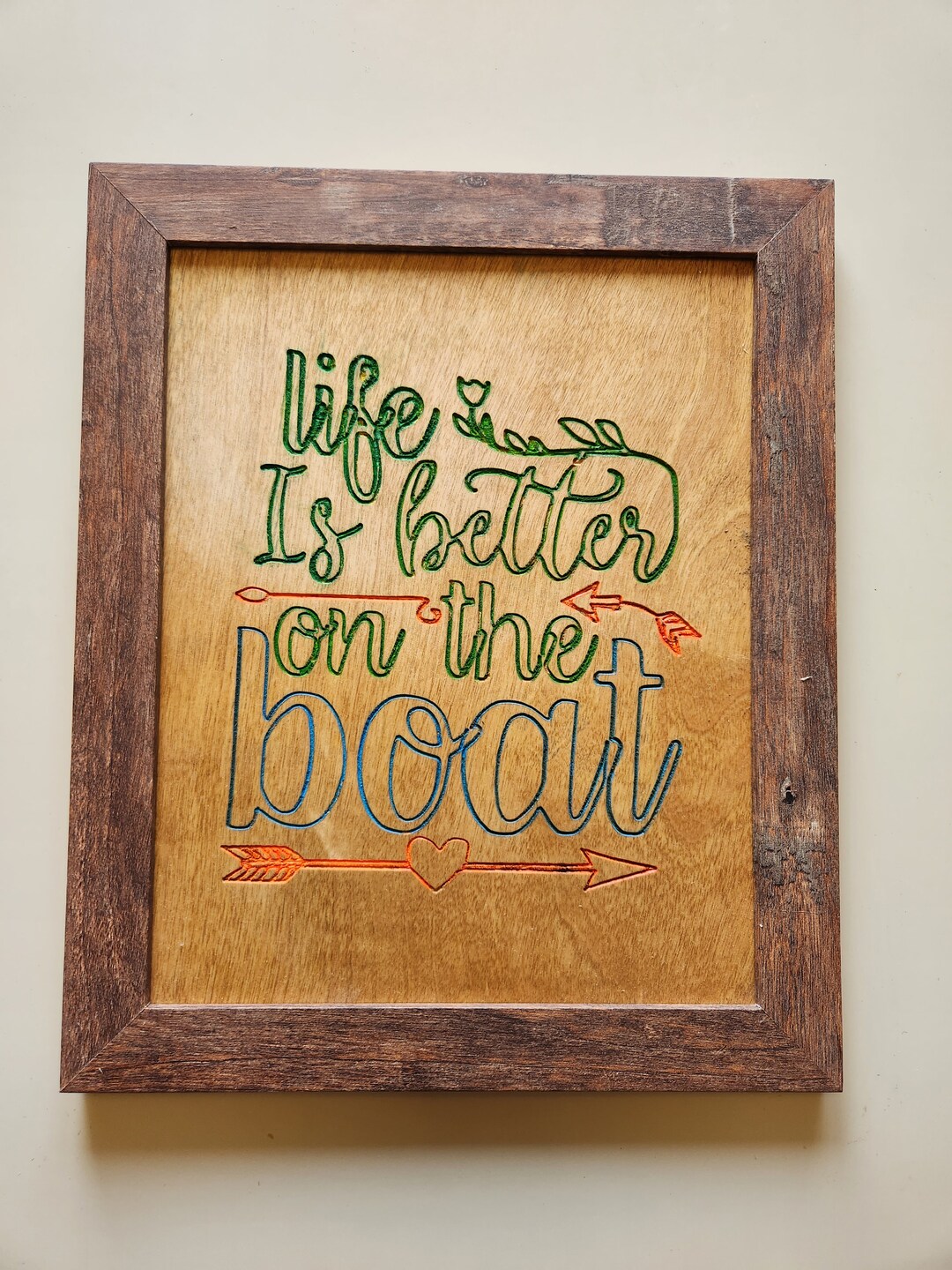 On the Boat Sign - Etsy