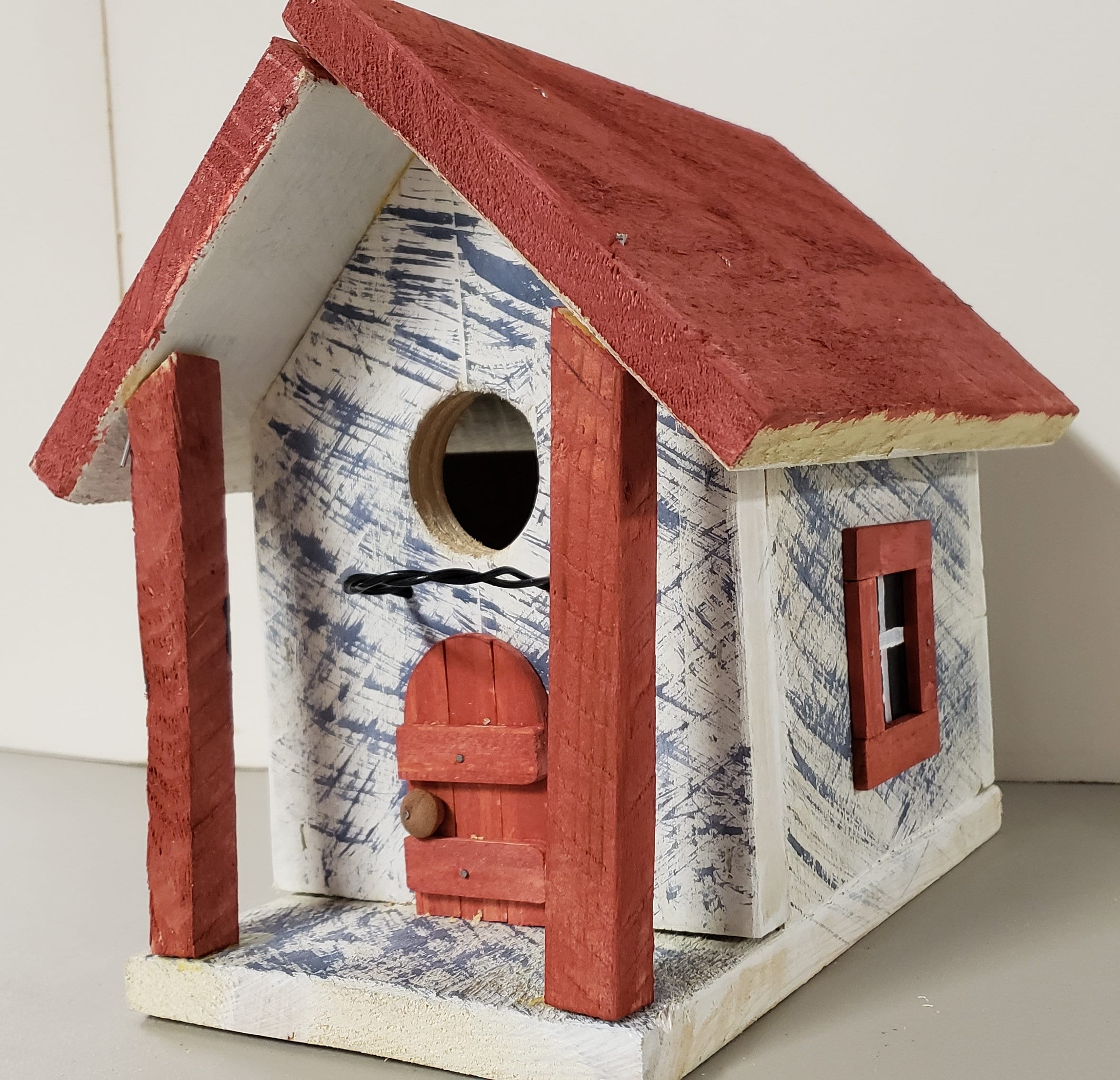 Red Roof Birdhouse - Etsy