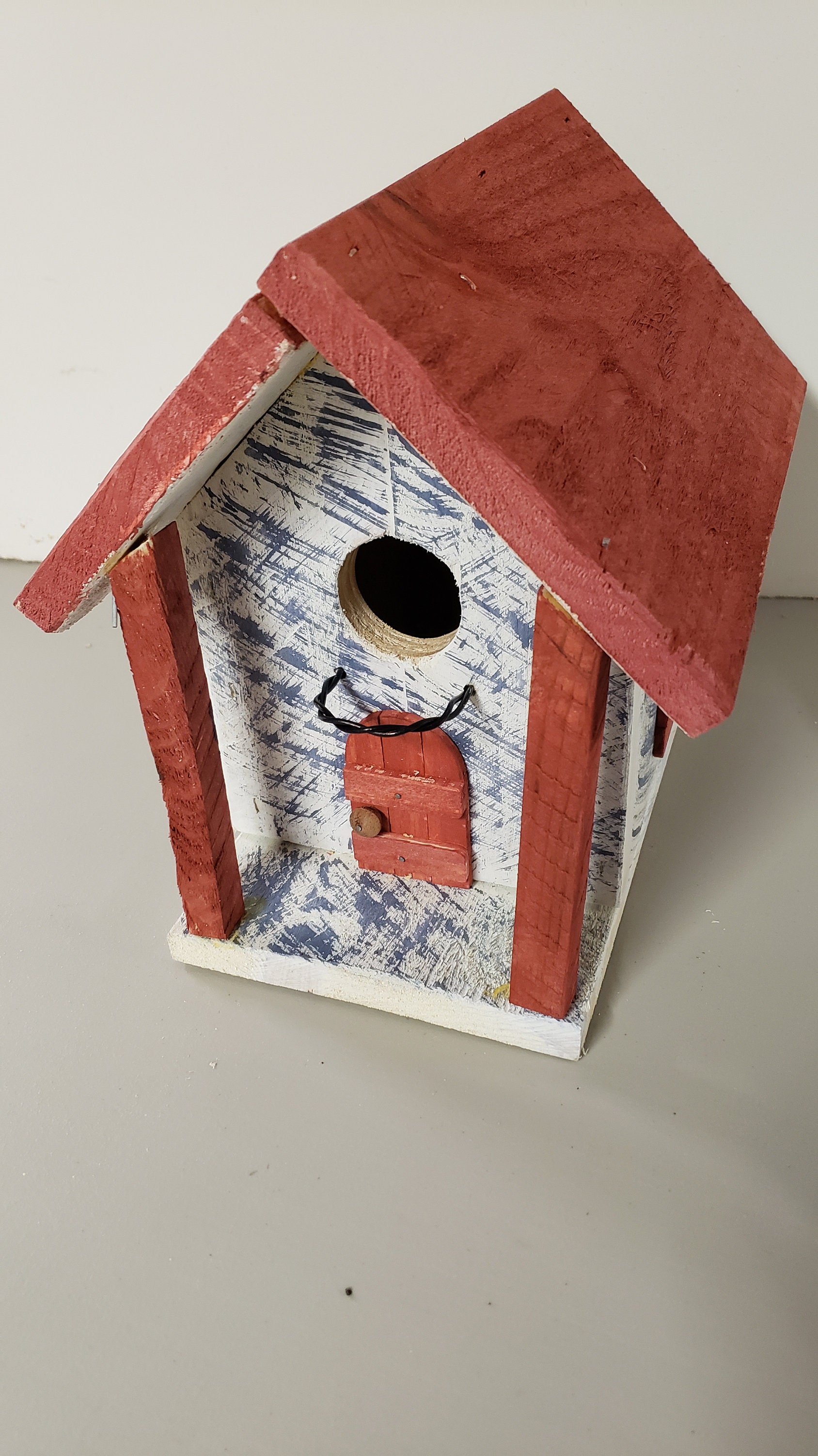 Red Roof Birdhouse - Etsy