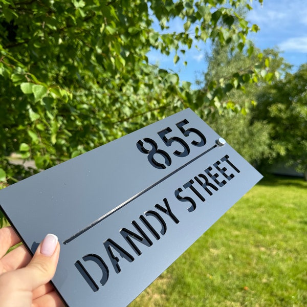 House Number Plate - Etsy