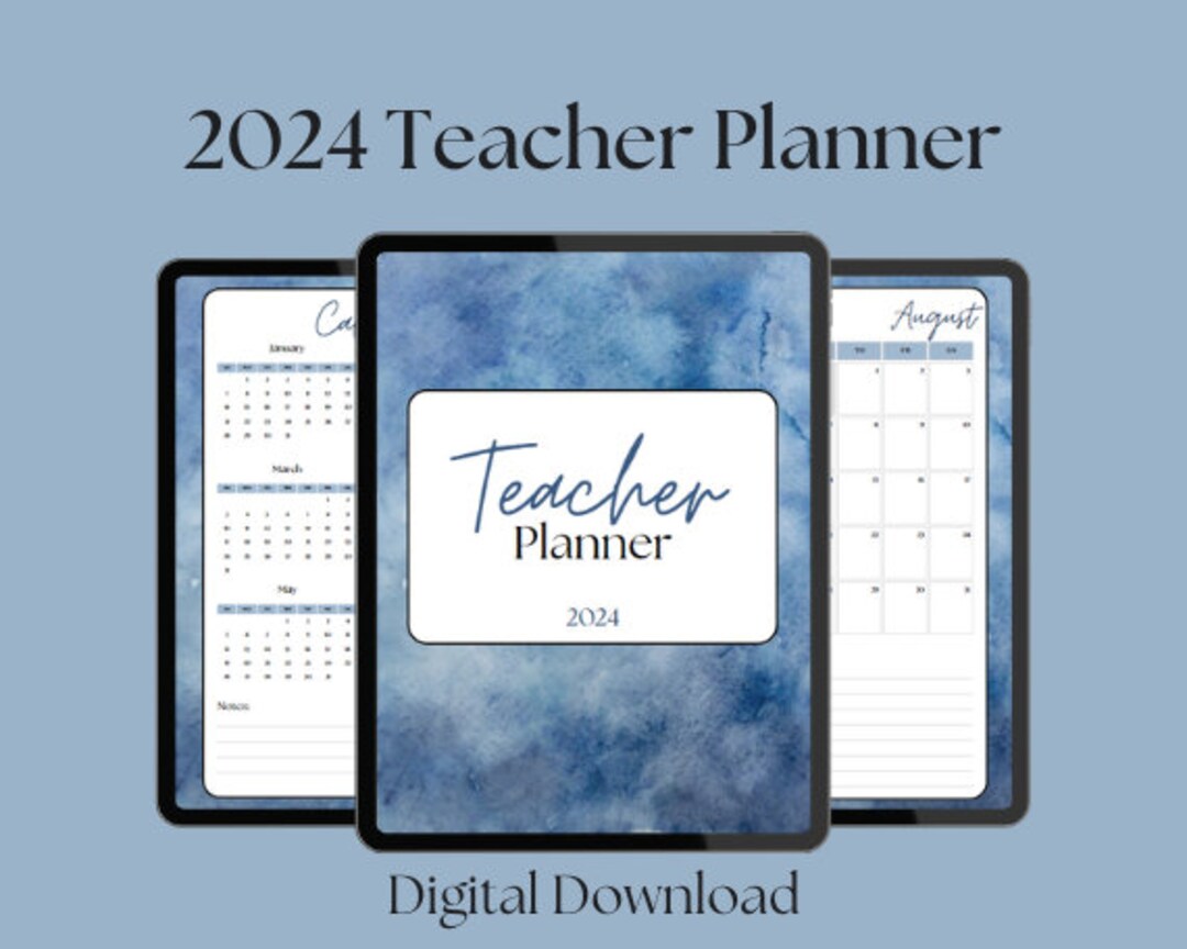 Digital Teacher Planner 2024, Lesson Planner, Academic Planner ...