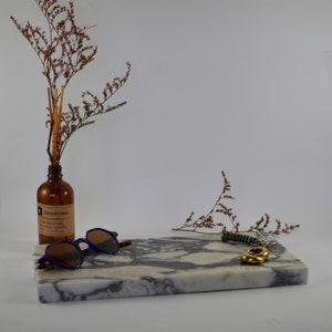 Calacatta Viola Tray, Perfume Tray, Custom Platter, Custom Marble ...