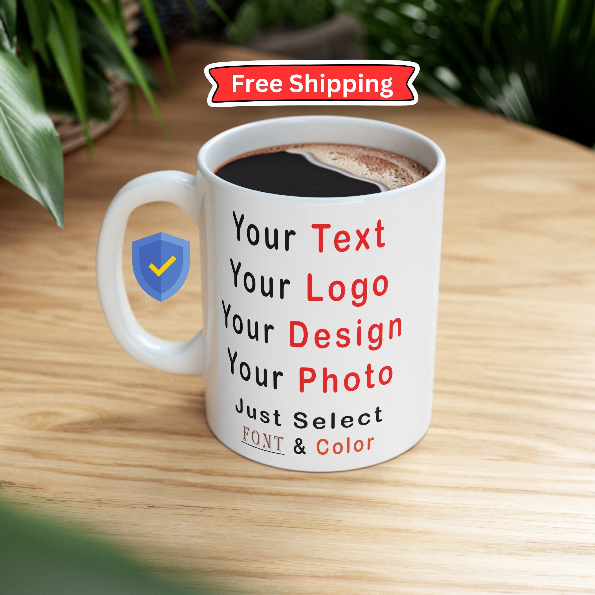 Custom Mug, Personalized Coffee Mug, Logo Mug, Office Custom Mug ...