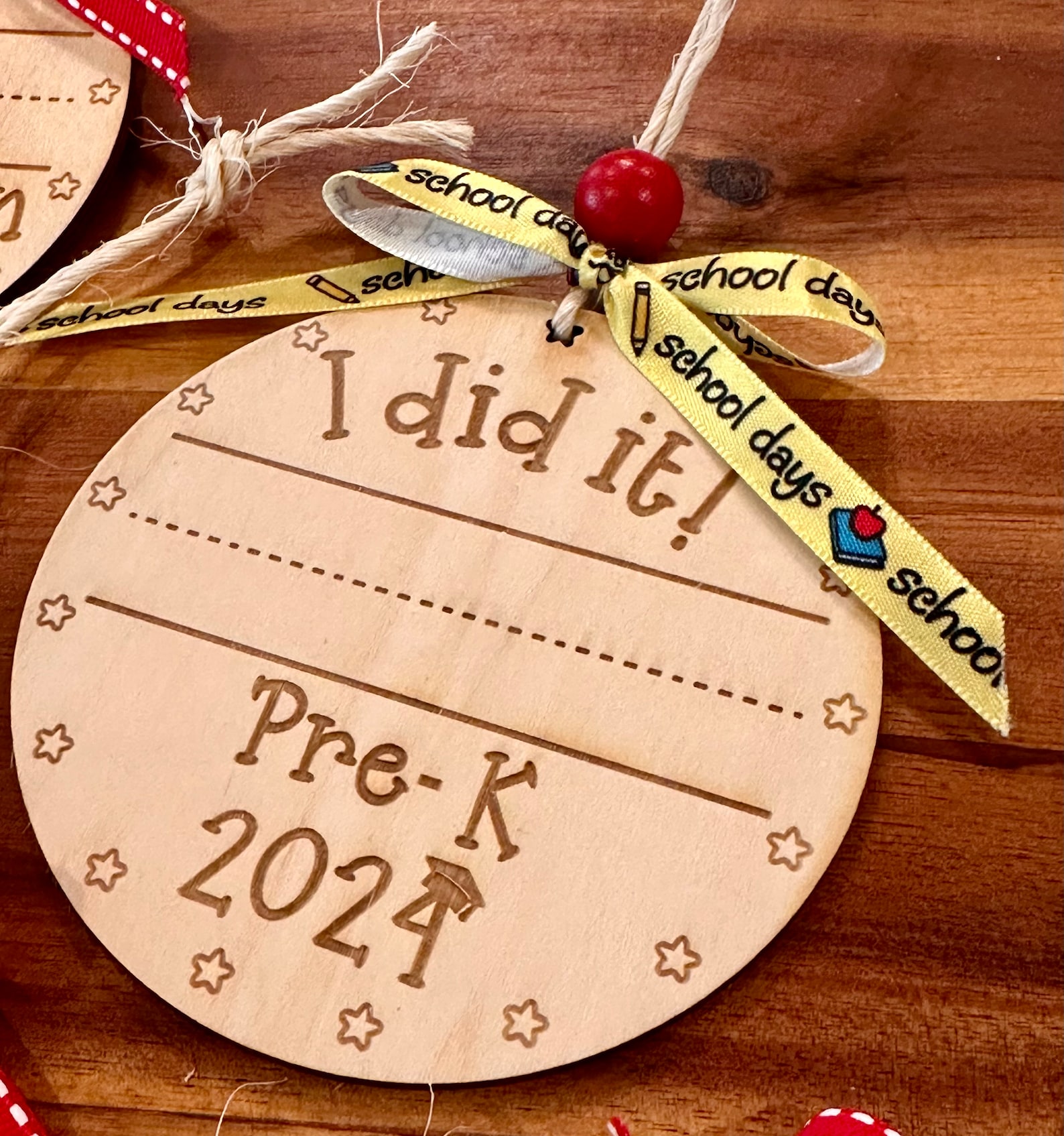 Wooden Engraved Personalized Graduation Preschool Pre-k Handwriting ...