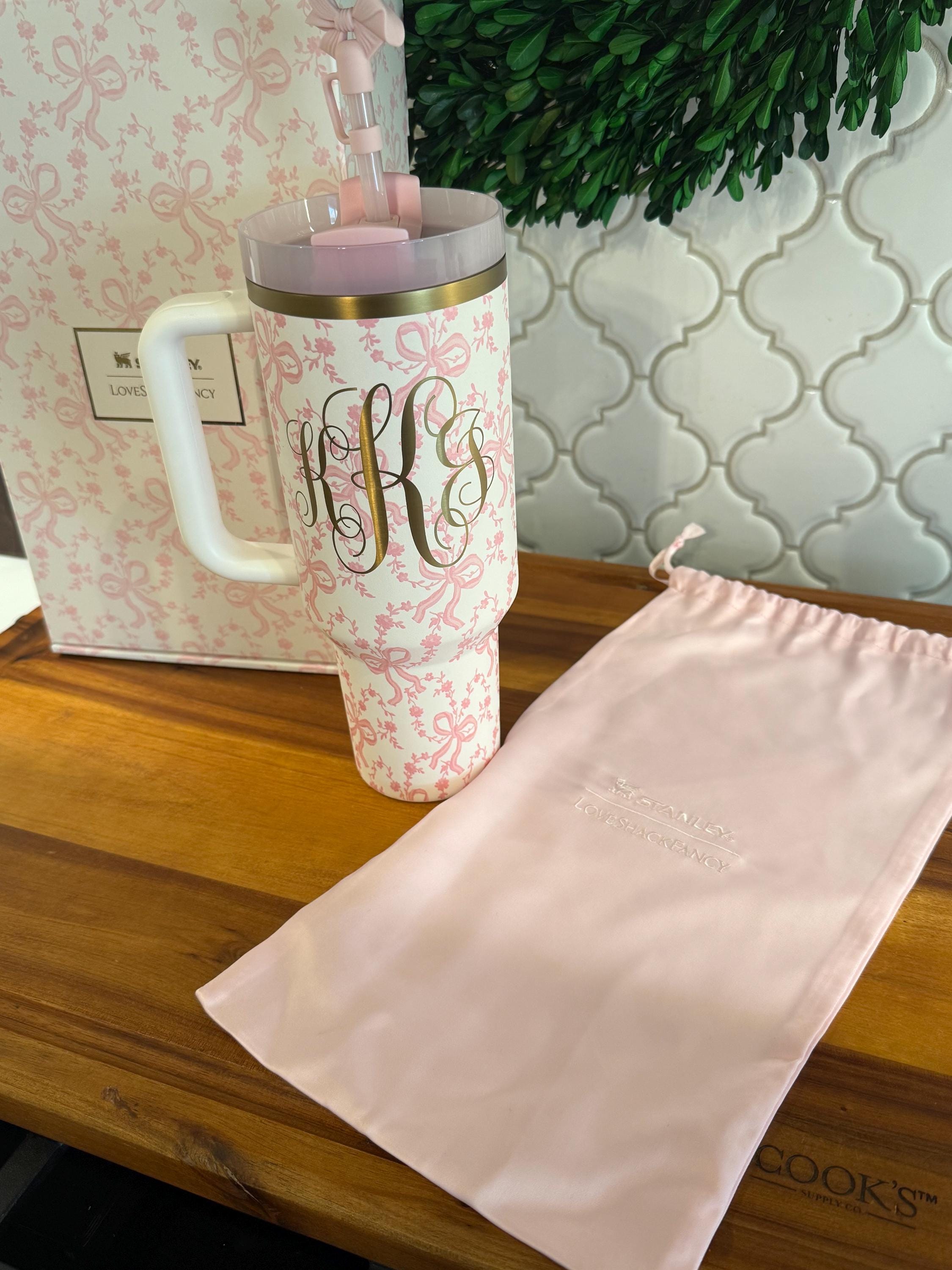 30oz and 40oz Engraved Personalized Love Shack Fancy Stanley Monogram ...