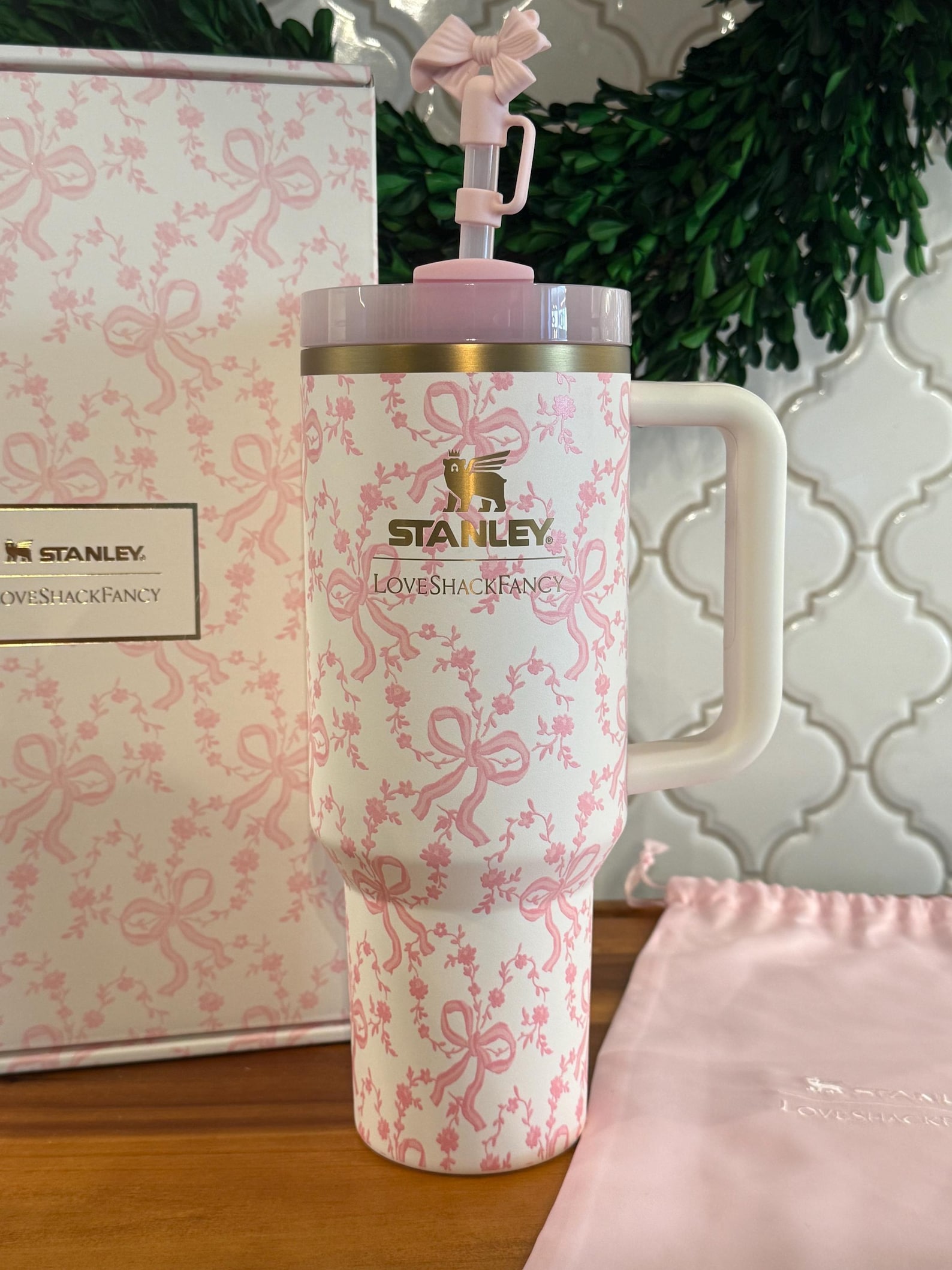 30oz and 40oz Engraved Personalized Love Shack Fancy Stanley Monogram ...