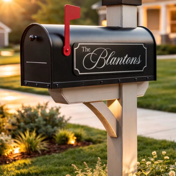 Mailbox Name Plate - Etsy