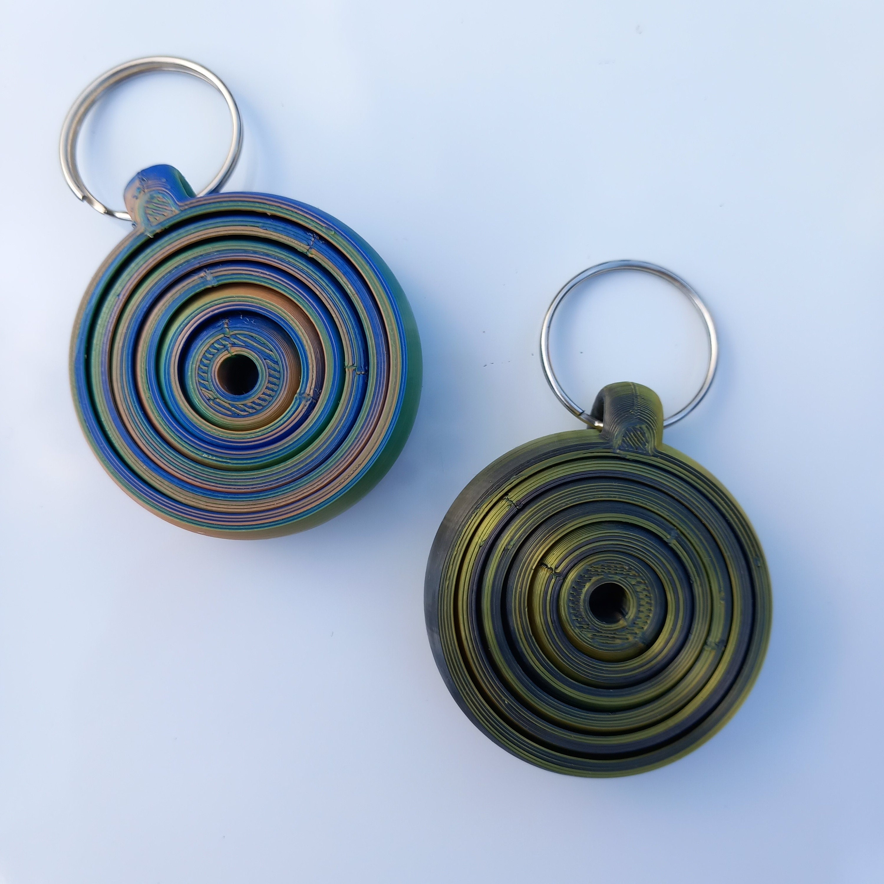 Gyroscopic 3d Printed Fidget, Sensory Spinner, Keyring, ASMR Keychain ...