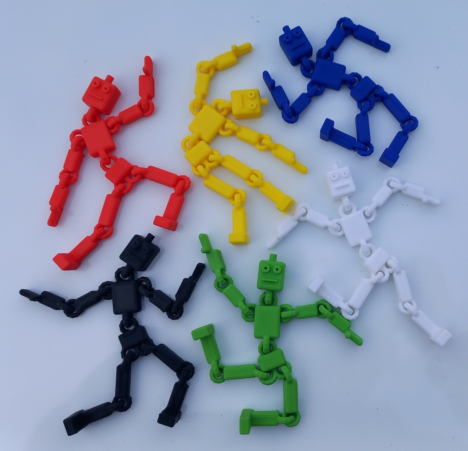 Articulated 3D Printed Ragdoll Fidget Toy, Mini Figure, PLA Material ...