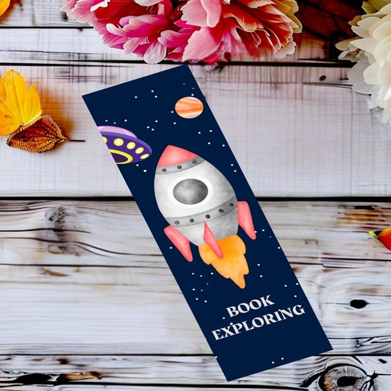 Space Themed Printable Bookmarks for Kids,educational Positive ...