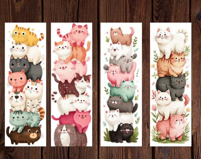 8 Printable Cat Paw Bookmarks | Cute Paw-sitive Reading Marker for Cat ...