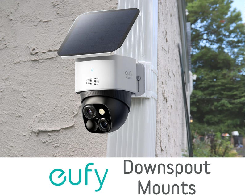 Downspout Mount for Eufy Cameras - No-drill Rubber Outdoor Security ...