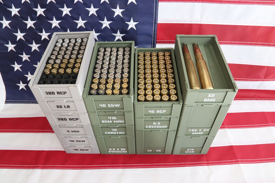 Stacking Ammo Box USA Eagle - Etsy