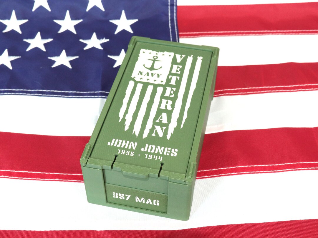 Custom Ammo Box - Navy Veteran Edition - Etsy