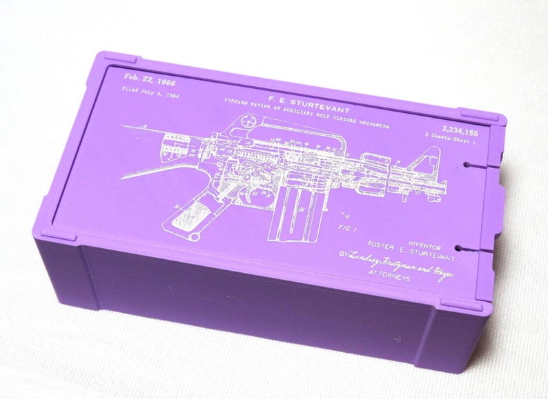 Stacking Ammo Box - US Patent Designs - Etsy