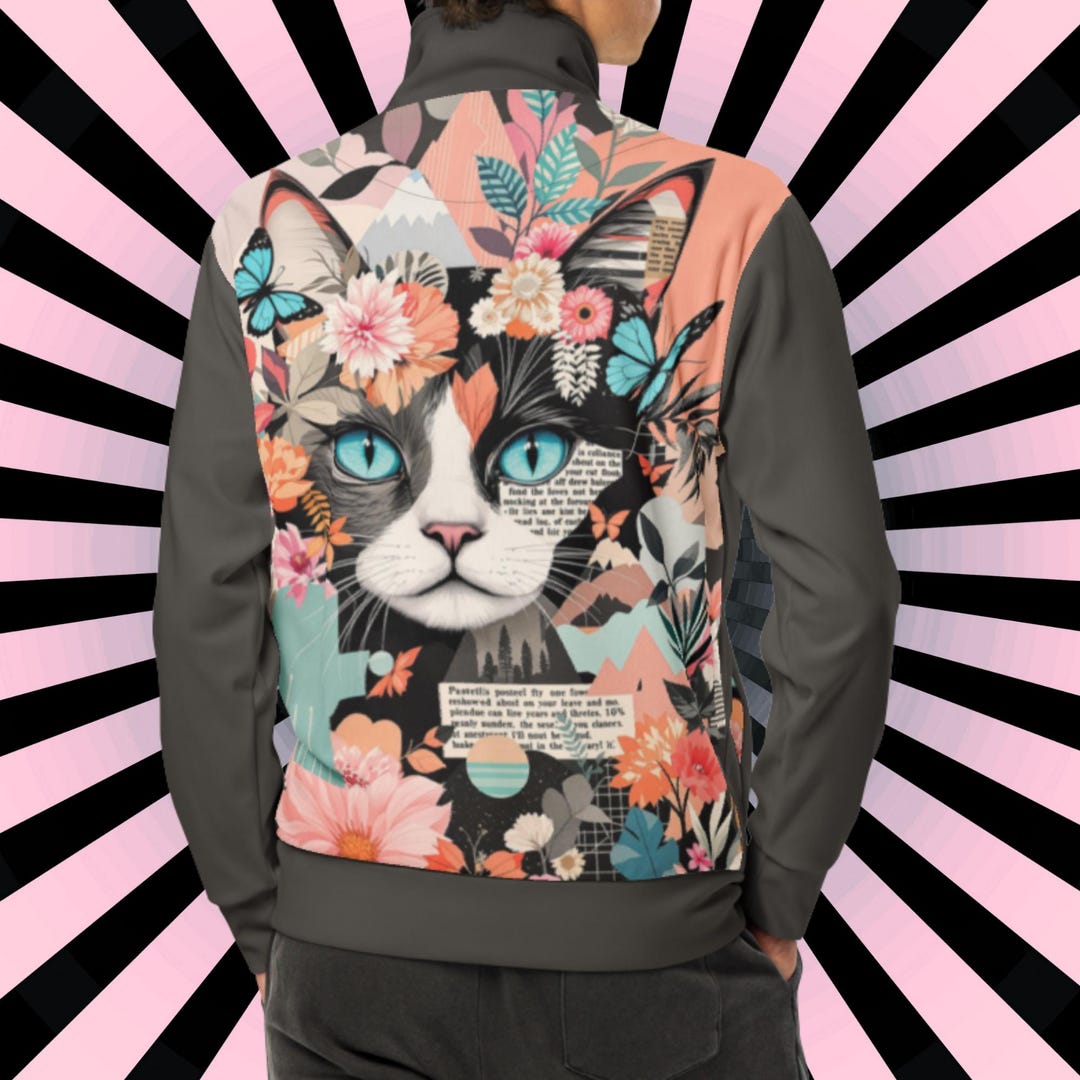 Mystic Floral Cat Track Jacket: Witchcore Pastel Clothing - Etsy