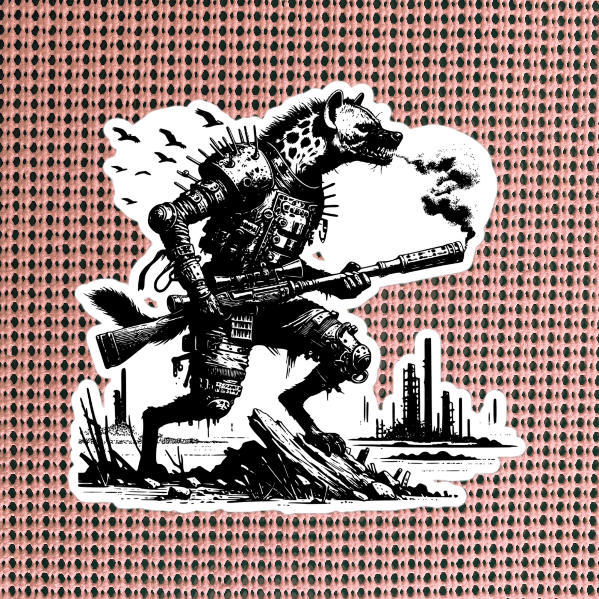 Apocalyptic Gothic Dystopian Grunge Hyena Vinyl Sticker - Etsy