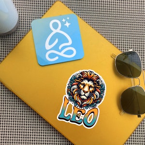 Leo Flash Sticker, Zodiac Sign Sticker, Horoscope Custom Leo Sticker ...