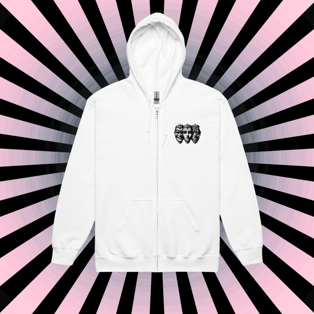Mental Health Hoodie Dark Aesthetic Smile Tear Depression Sweater ...