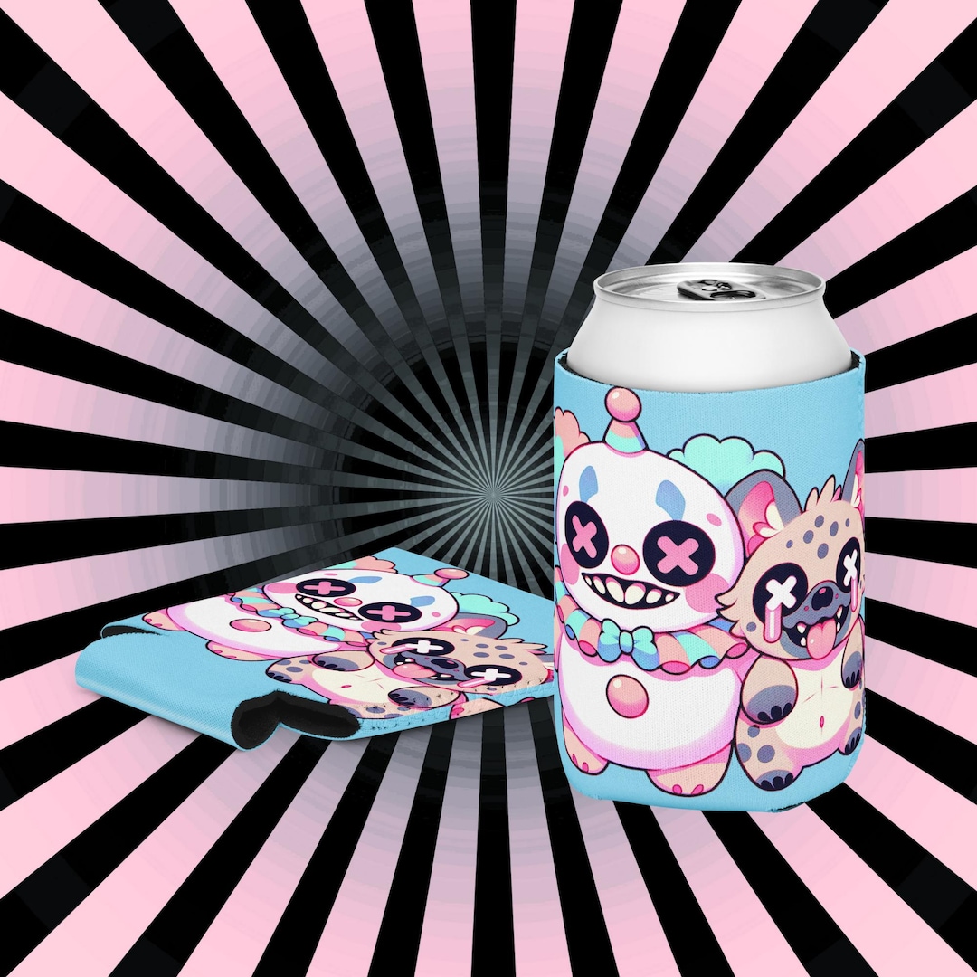 Creepy Cute Clowncore Clown & Hyena Cozie Weirdcore Pastel Grunge Hyena ...