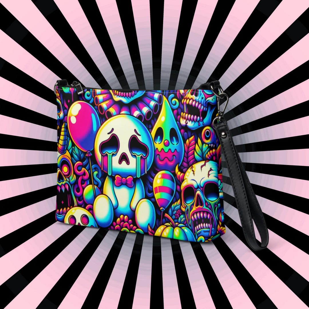 Creepy Cute Neon Goth Horror Punkrock Bubble Ghosts Crying Anime ...