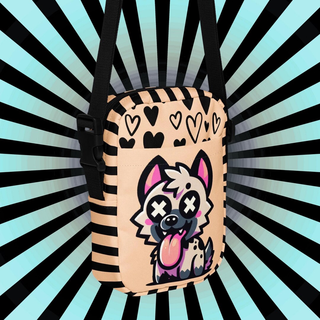 Pastel Goth Hyena Crossbody Bag – Kawaii Emo Mini Purse - Etsy