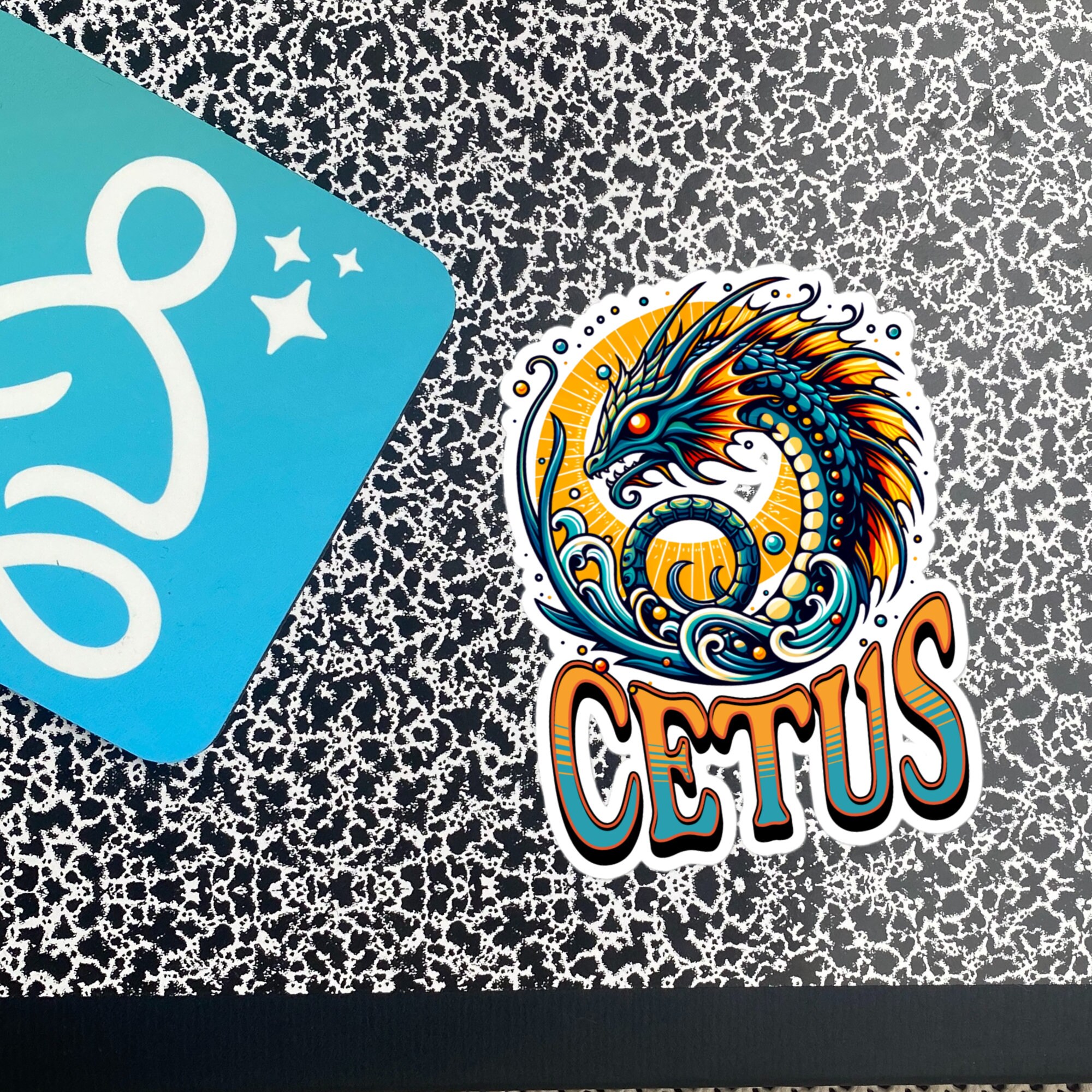 Cetus Flash Sticker, Zodiac Sign Sticker, Horoscope Custom Cetus ...