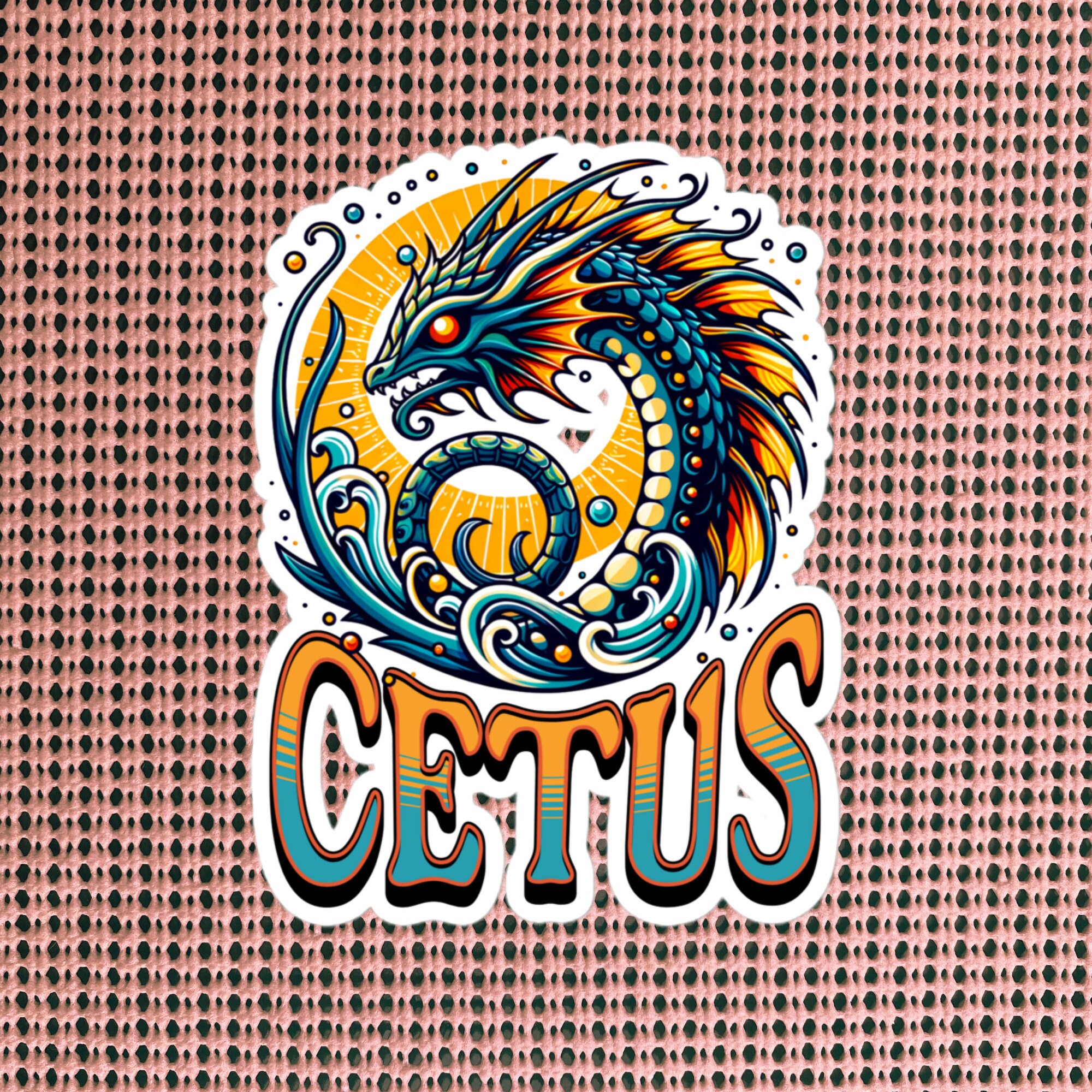 Cetus Flash Sticker, Zodiac Sign Sticker, Horoscope Custom Cetus ...