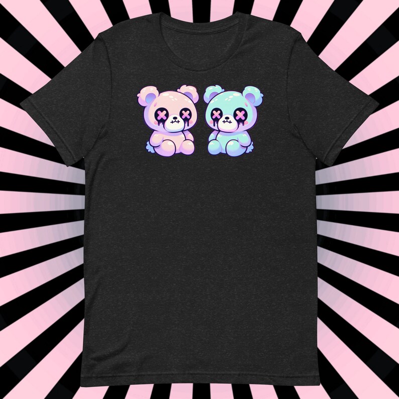 Weirdcore Pastel Goth Grunge Gore Creepy Cute Dark Sad Together Bears T ...
