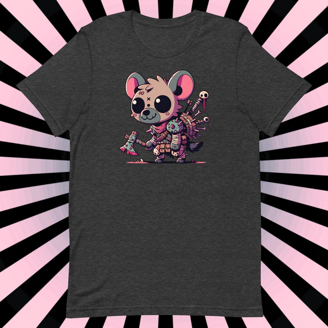 Creepy Cute End of the World Spotted Hyena T-shirt Weirdcore Grunge ...