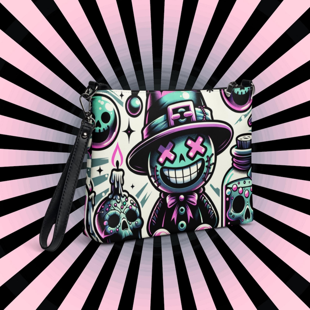 Weirdcore Pastel Goth Voodoo Boy Punkrock Hand Bag Gothic Grunge Purse ...