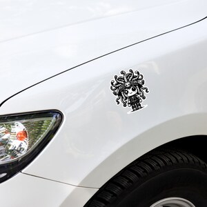 Cute Cyberpunk Cyborg Medusa Gothic Vinyl Waterproof Sticker, Dreamcore ...