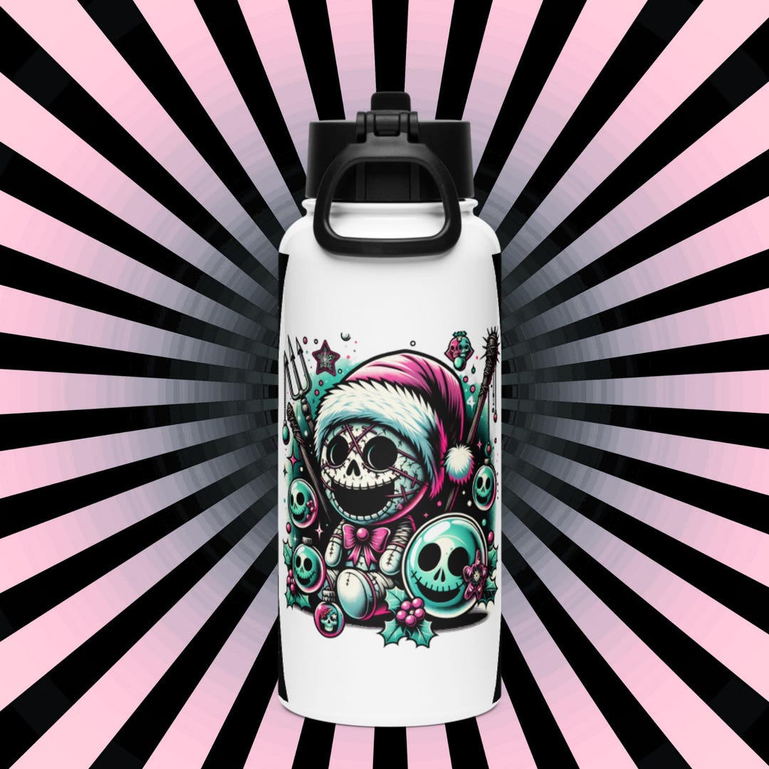 Weirdcore Christmas Ghouls Skulls Goth Grunge Tumbler Stainless Steel ...