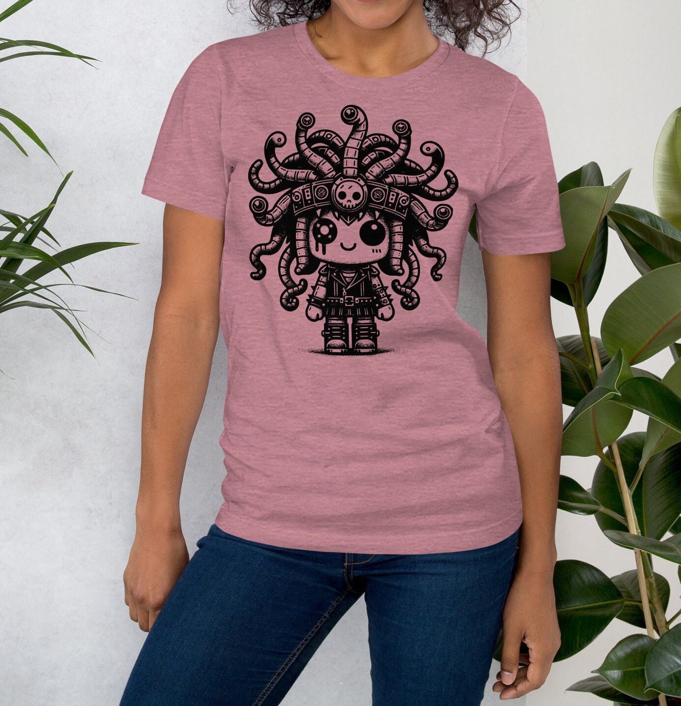 Cute Cyberpunk Cyborg Medusa Gothic T-shirt, Dreamcore Darkcore ...