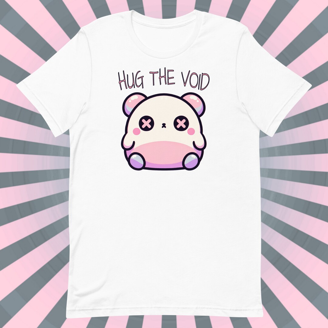 Weirdcore Pastel Goth Grunge Cute Bear Shirt Hug the Void T-shirt Weird ...