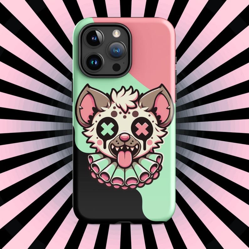 Creepy Clown Hyena iPhone Case, Weirdcore Goth Design - Etsy