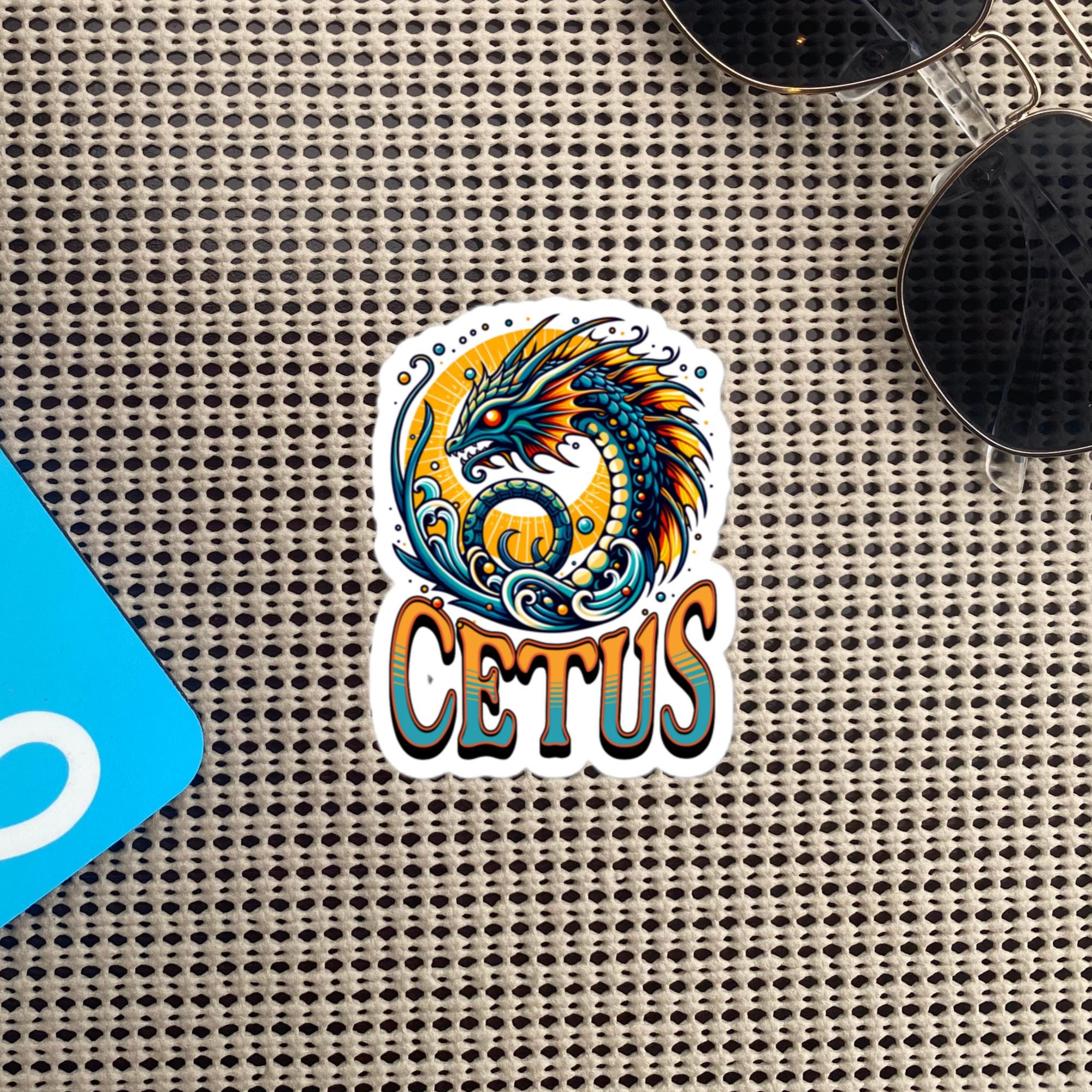 Cetus Flash Sticker, Zodiac Sign Sticker, Horoscope Custom Cetus ...