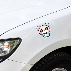 Pastel Goth Panic Bear Vinyl Sticker, Weirdcore Oddcore Gift - Etsy
