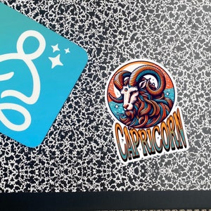 Capricorn Flash Sticker, Zodiac Sign Sticker, Horoscope Custom ...
