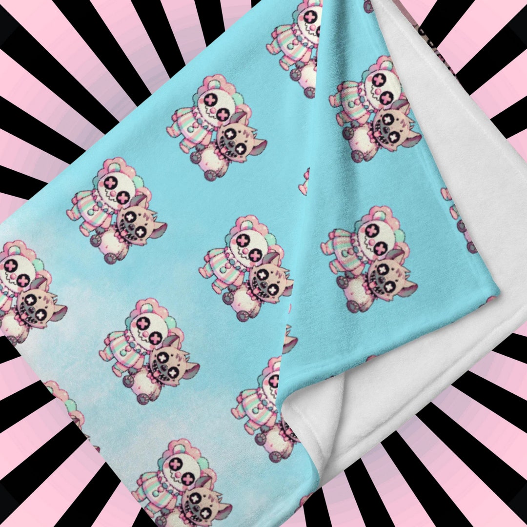 Creepy Cute Weirdcore Hyena & Clown Friends Pattern Pastel Goth Grunge ...