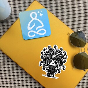 Cute Cyberpunk Cyborg Medusa Gothic Vinyl Waterproof Sticker, Dreamcore ...