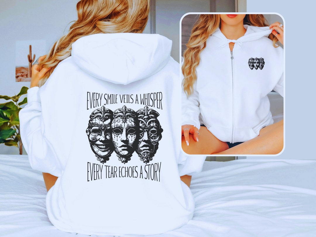 Mental Health Hoodie Dark Aesthetic Every Smile and Every Tear ...