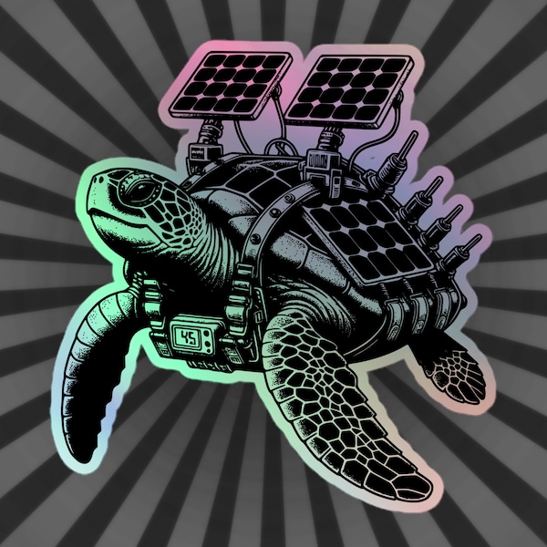 Solar Powered Sticker - Etsy