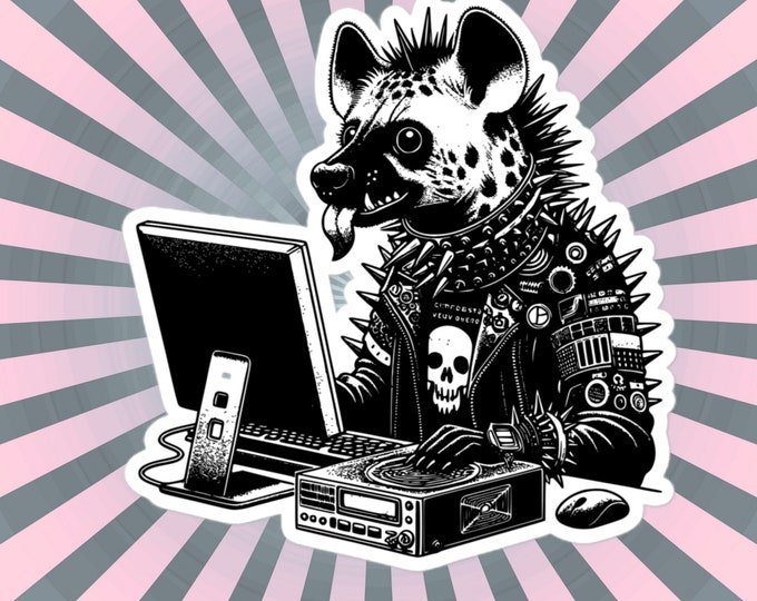 Cute Cyberpunk Cyborg Medusa Gothic Vinyl Waterproof Sticker, Dreamcore ...