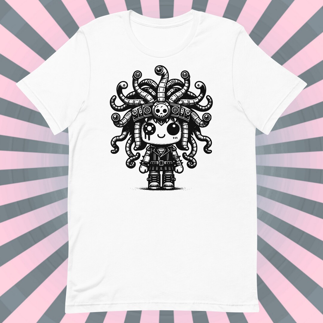 Cute Cyberpunk Cyborg Medusa Gothic T-shirt, Dreamcore Darkcore ...