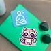 Weirdcore Pastel Goth Grunge Cute Raccoon Vinyl Sticker Trash Panda ...